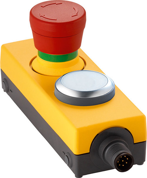 E-BOX: Emergency stop type with additional control component | Industry USA